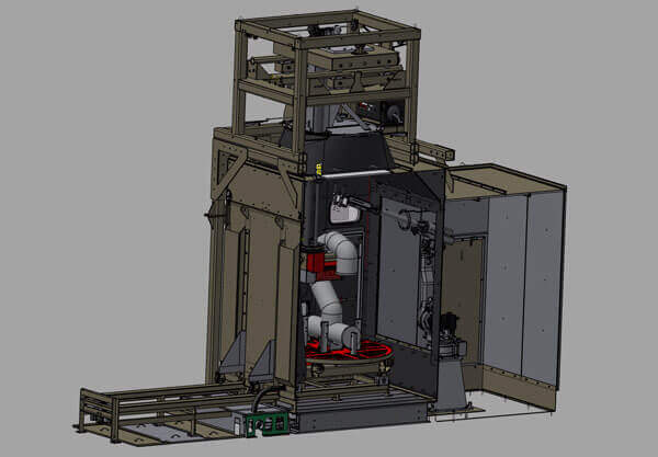 Custom Engineered Abrasive Blast Machine for Stainless Steel Components