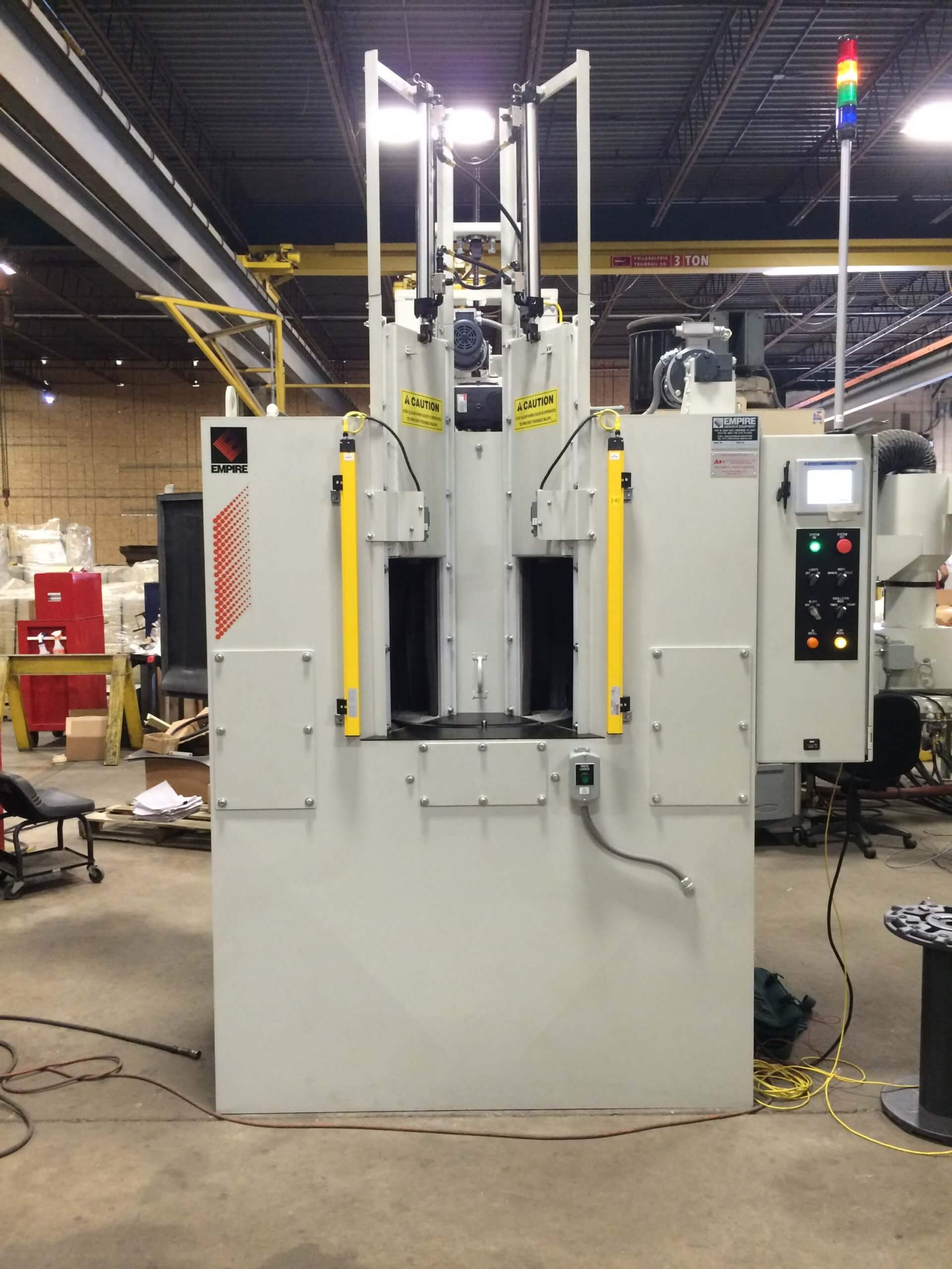 Indexing Turntable Abrasive Sandblast Machines - Empire